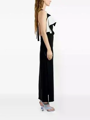 Proenza Schouler Sanna Ruffled Midi Dress - Black