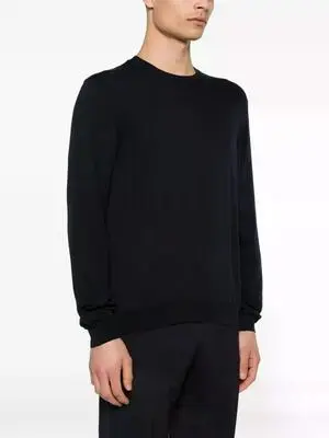 ZANONE Long-sleeve Crew Neck T-shirt - Black