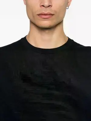 ZANONE Long-sleeve Crew Neck T-shirt - Black