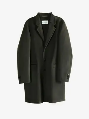Givenchy Regular Fit Double Face 3bt Coat - Dark Khaki