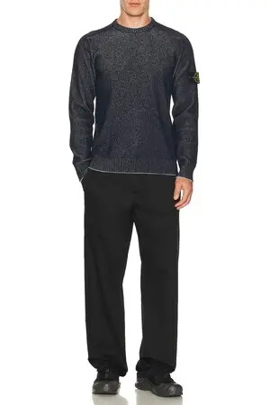 Stone Island Crew Neck Rib Cotton Jumper
