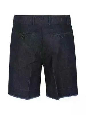 LANVIN Belted Frayed Hem Shorts