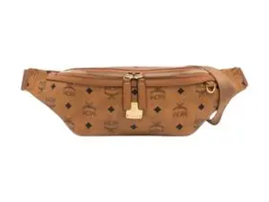 Mcm Fursten Vi Belt Medium Bag - Cognac
