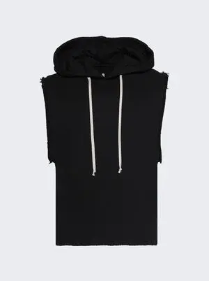 Rick Owens Sleeveless Hoodie - Black