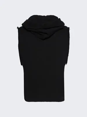 Rick Owens Sleeveless Hoodie - Black