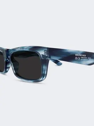 Balenciaga Rectangular Sunglasses Blue