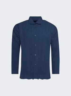 HOMME PLISSÃ ISSEY MIYAKE Edge Ensemble Shirt - Navy