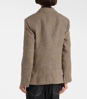 Max Mara Gita Checked Linen Blazer