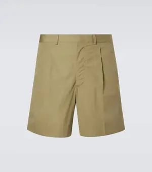Prada Cotton Bermuda Shorts - Beige