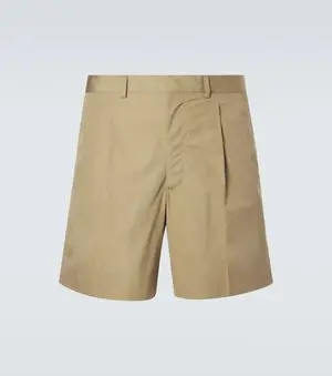 Prada Cotton Bermuda Shorts - Beige