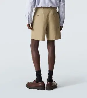 Prada Cotton Bermuda Shorts - Beige