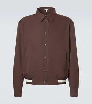 Loewe Wool Gabardine Blouson Jacket