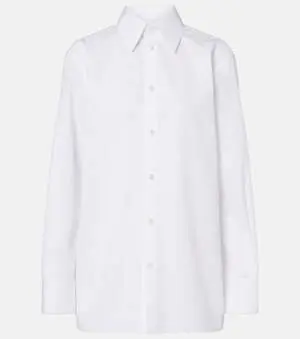 Saint Laurent Cotton Poplin Shirt - White
