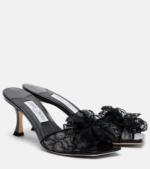 JIMMY CHOO Skye Mules - Black