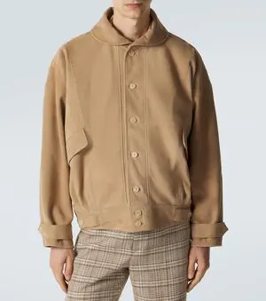 Auralee Suede Blouson Jacket - Beige