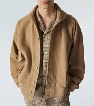 Auralee Suede Blouson Jacket - Beige