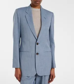 Loro Piana Guia Wool, Silk, And Linen Jacket