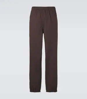 Miu Miu Cotton Twill Tapered Pants