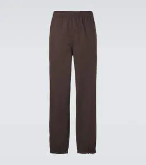 Miu Miu Cotton Twill Tapered Pants