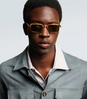 JACQUES MARIE MAGE Comanche Rectangular Sunglasses