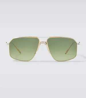 JACQUES MARIE MAGE Aviator Sunglasses - Gold