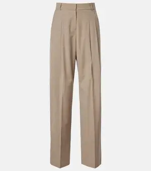 THE FRANKIE SHOP Gelso Wide-leg Trousers - Beige