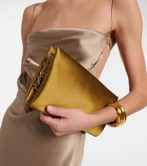 Saint Laurent Evening Satin Clutch