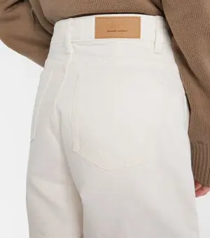 AMI Paris Denim Shorts - White