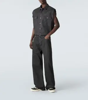Rick Owens Geth Wide-leg Jeans - Black