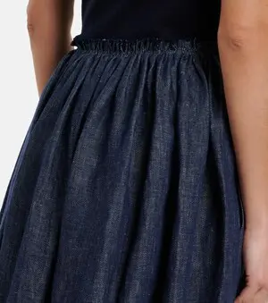 Gabriela Hearst Eloran Linen Midi Skirt