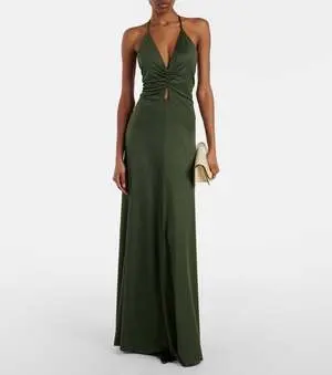 Victoria Beckham Maxi Dress - Green