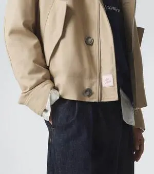 Ami Virgin Wool Gabardine Jacket - Beige