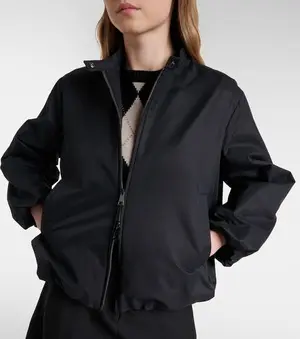 Moncler Gruissan Cotton-blend Bomber Jacket - Black