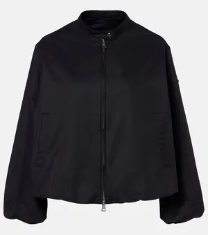 Moncler Gruissan Cotton-blend Bomber Jacket - Black