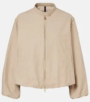 Moncler Gruissan Cotton-blend Bomber Jacket - Beige