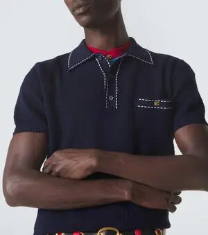 Versace Cotton Polo Sweater