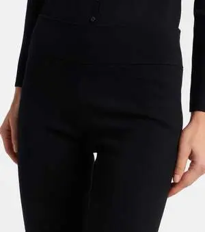 TOTEME Knitted Capri Leggings - Black