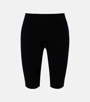 TOTEME Knitted Bike Shorts - Black