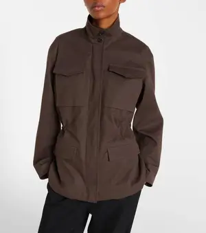 THE ROW Floriane Cotton And Cashmere Field Jacket