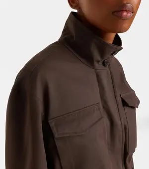 THE ROW Floriane Cotton And Cashmere Field Jacket