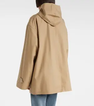 TOTEME Cotton Tie-detailed Jacket - Beige