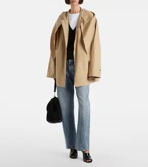 TOTEME Cotton Tie-detailed Jacket - Beige