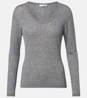 THE ROW Nezana Cashmere Sweater - Grey