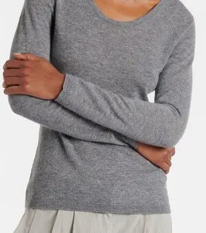 THE ROW Nezana Cashmere Sweater - Grey