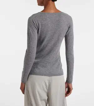 THE ROW Nezana Cashmere Sweater - Grey