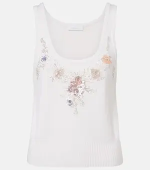 Rabanne Sequined Wool And Cashmere Top