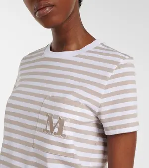 Max Mara Oboli Cotton Jersey T-shirt - Beige