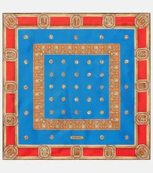 Versace Printed Silk Twill Scarf - Multicoloured