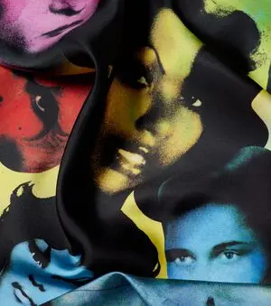 Versace Printed Silk Twill Scarf - Multicoloured