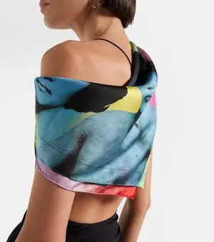 Versace Printed Silk Twill Scarf - Multicoloured